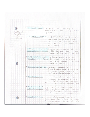 Effective Team Management - CMR 261 - Studocu