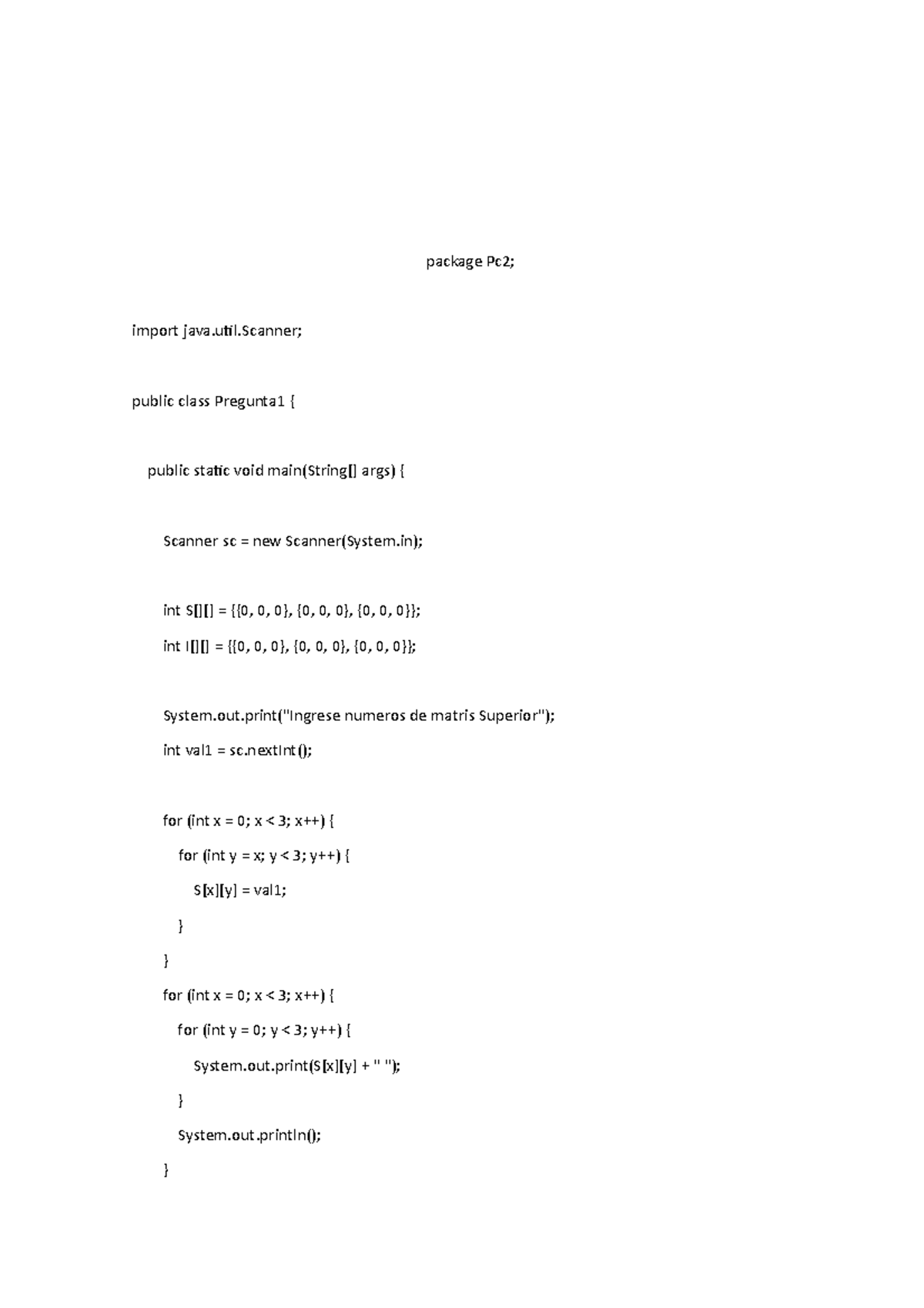 Pc2 - ejercicios java - package Pc2; import java.util; public class ...