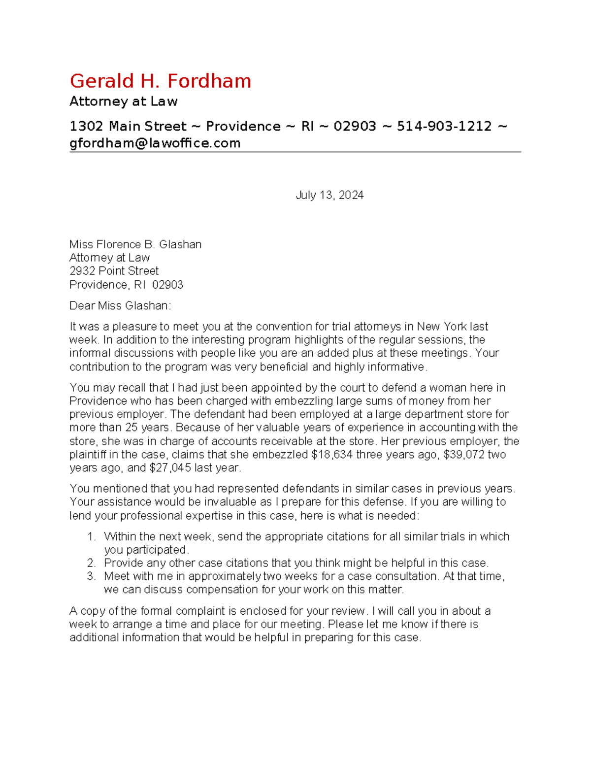 Assignment 11A 66-64 Modified Block Letter - Gerald H. Fordham Attorney ...