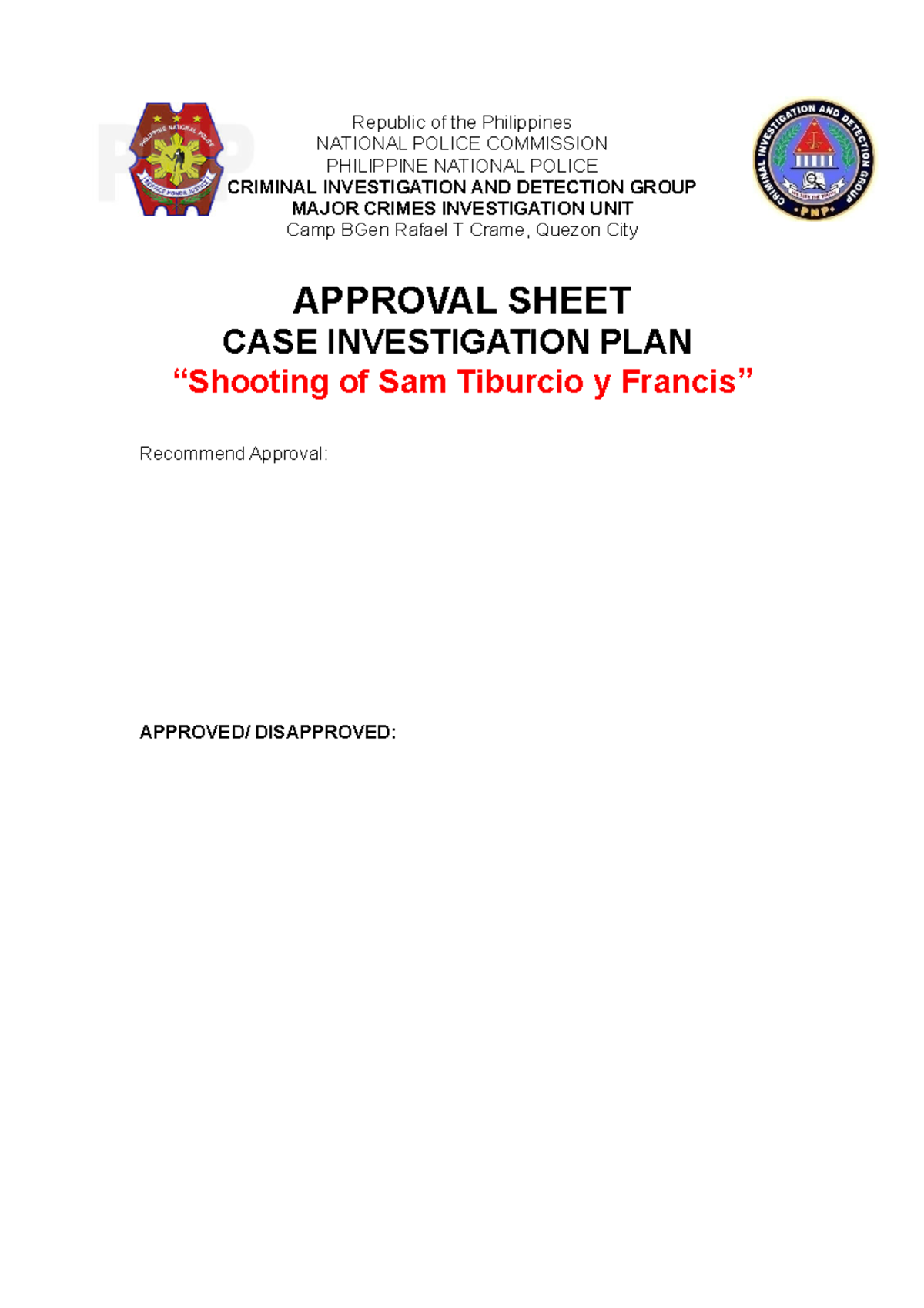 Ciplan - For reference purpose only. no copyright - Republic of the ...