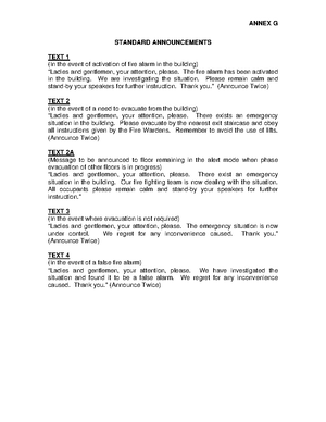 SCDF - Latest Evacuation Planning Guidelines (Approved Mar2018 ...