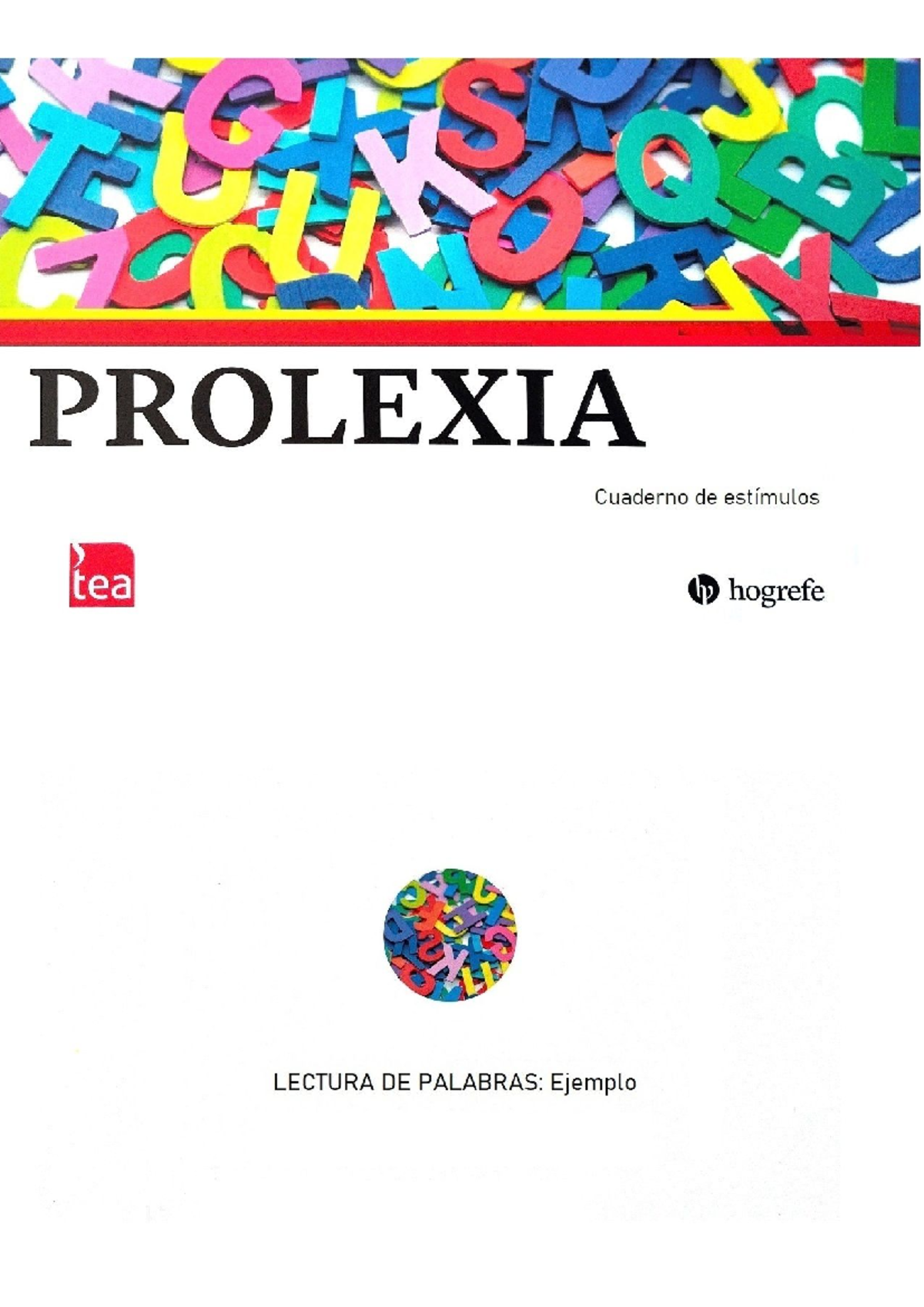 717065419 Prolexia Cuaderno de esti mulos - Fonoestomatologia - Studocu