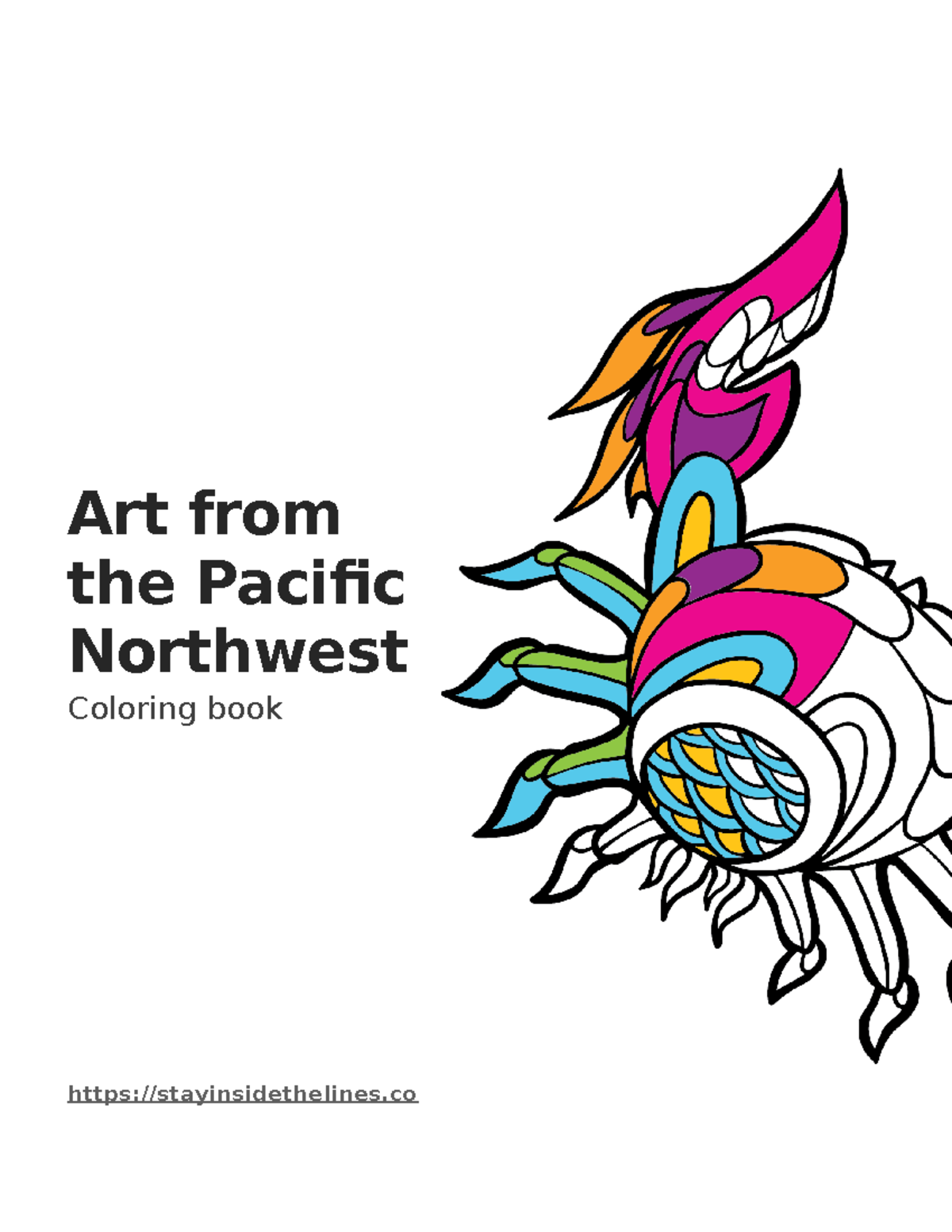 Art from the Pacific Northwest coloring book - ENAF221 - Art from the ...