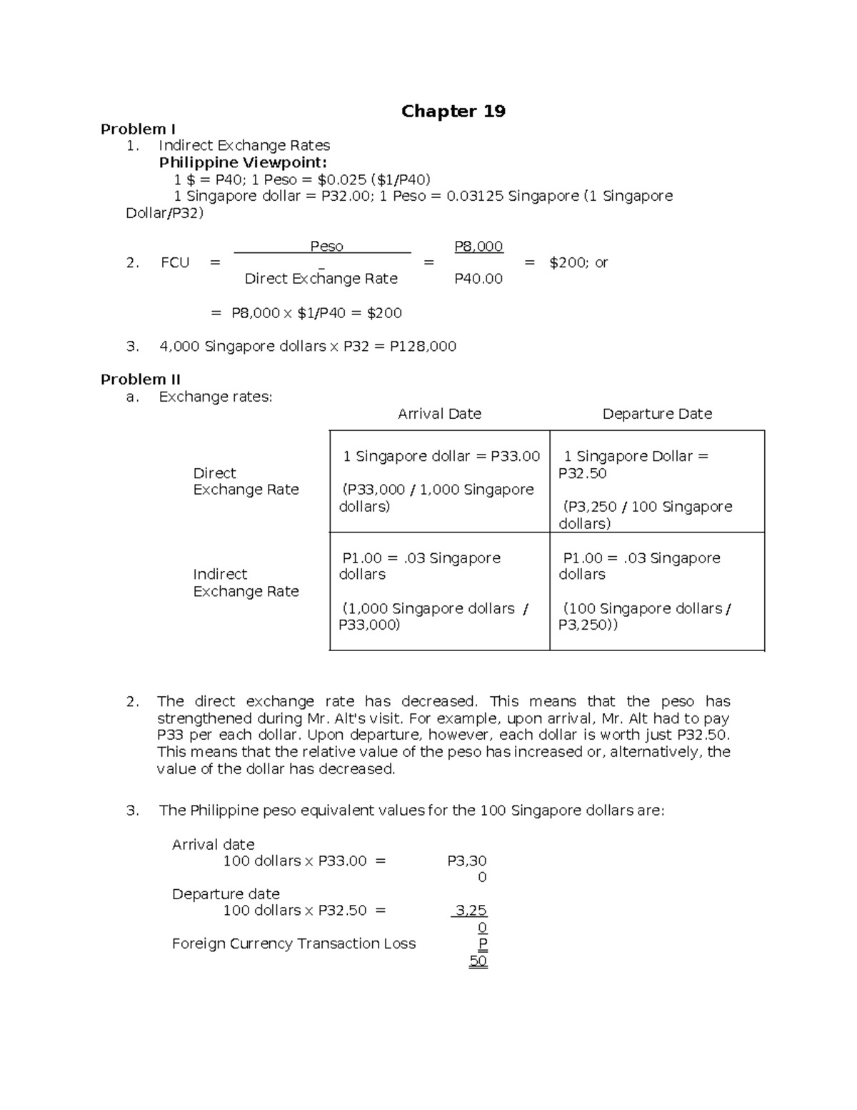 Advanced-Accounting-Part 2-Dayag-2015-Chapter-19 - Chapter 19 Problem I 1. Indirect Exchange ...