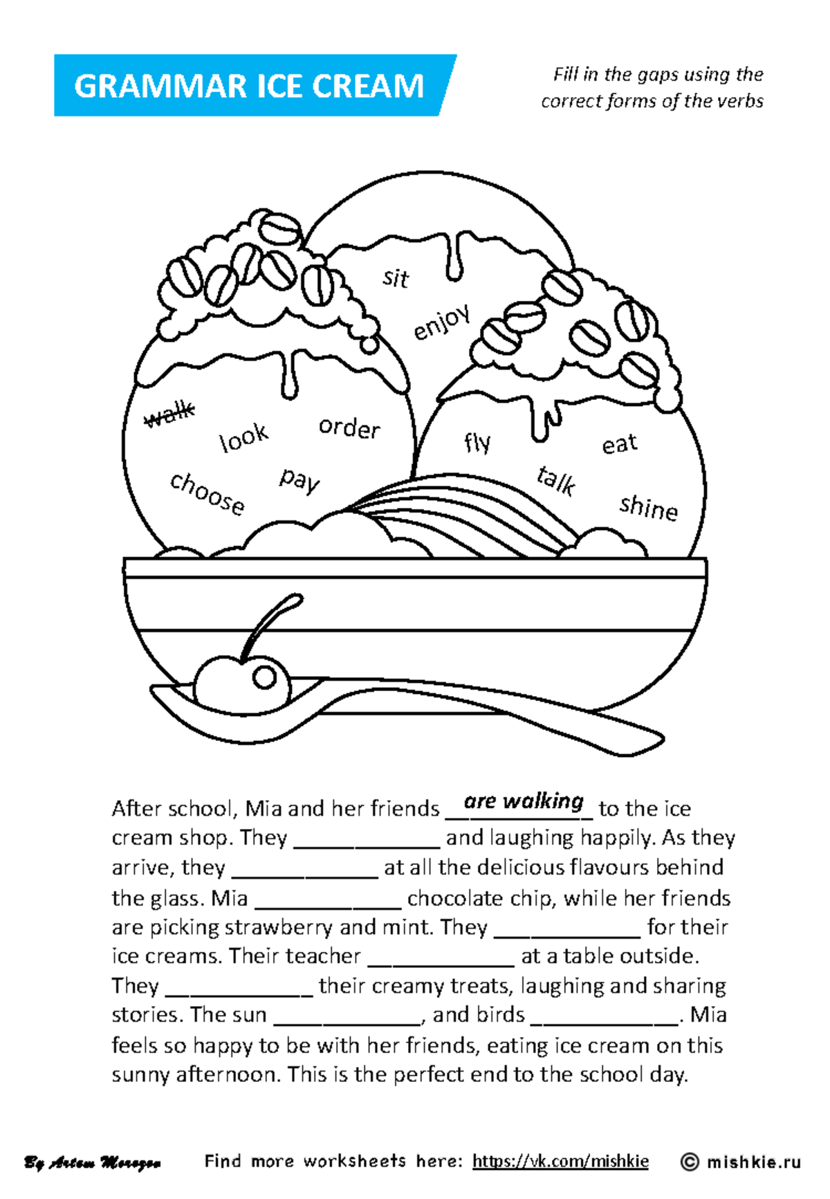 Grammar ice cream present sontinuous by Artem Morozov - By Artem ...