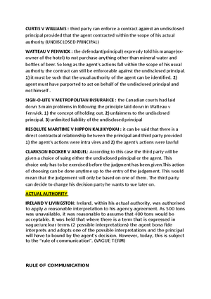 Contract I Notes - LECTURE 1: INTRODUCTION TO CONTRACT LAW Definition ...