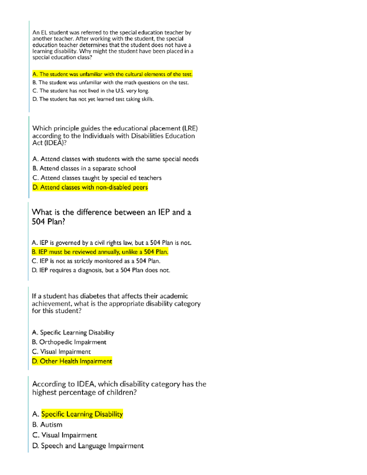 Study Questions - D096 - Studocu