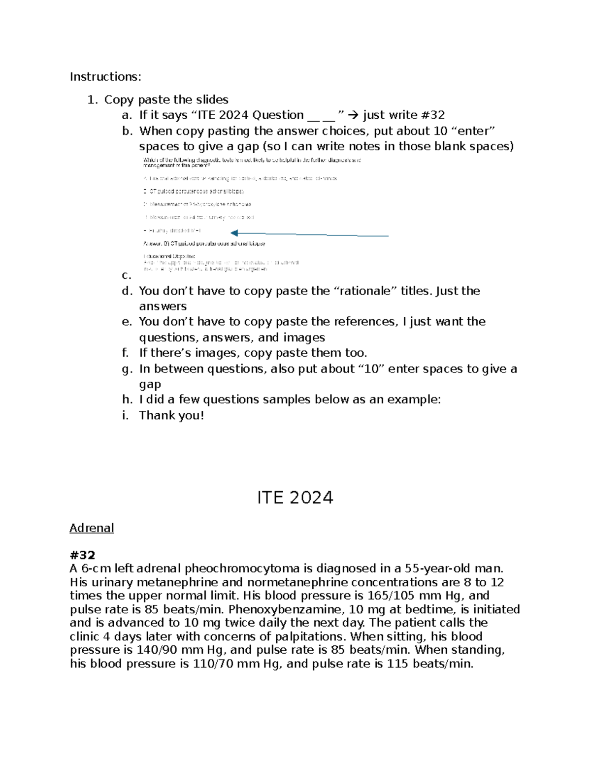 ITE copy paste - Ite - Instructions: 1. Copy paste the slides a. If it ...