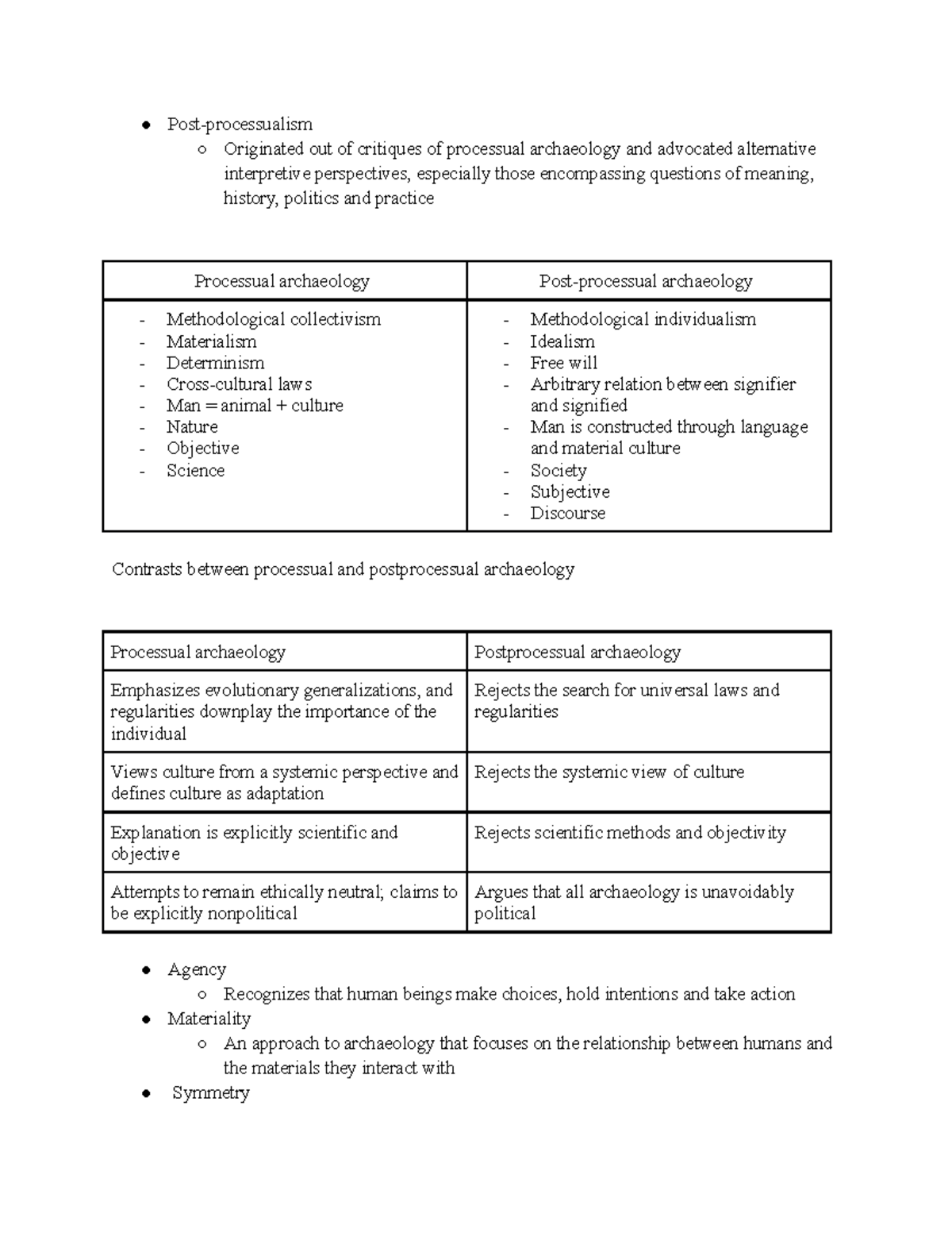 Oct 20 Post-processualism, interpretation and subjectivity - ANTH 3123H ...