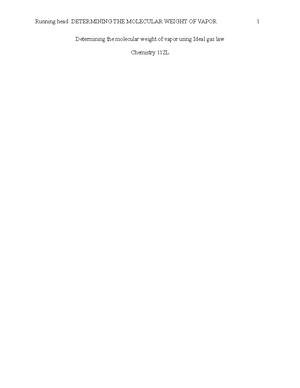 Exp chem - lab report - EXPERIMENT #3: SEPARATION OF A MIXTURE OF SOLIDS Pre Lab: Objective: The ...