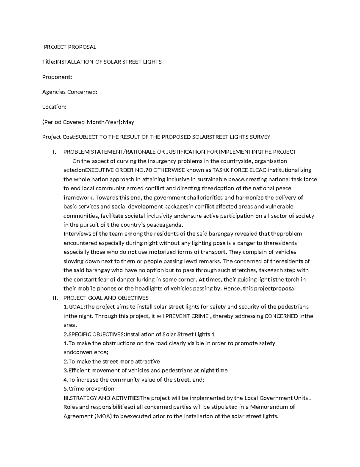 Project Proposa-WPS Office - PROJECT PROPOSAL Title:INSTALLATION OF ...