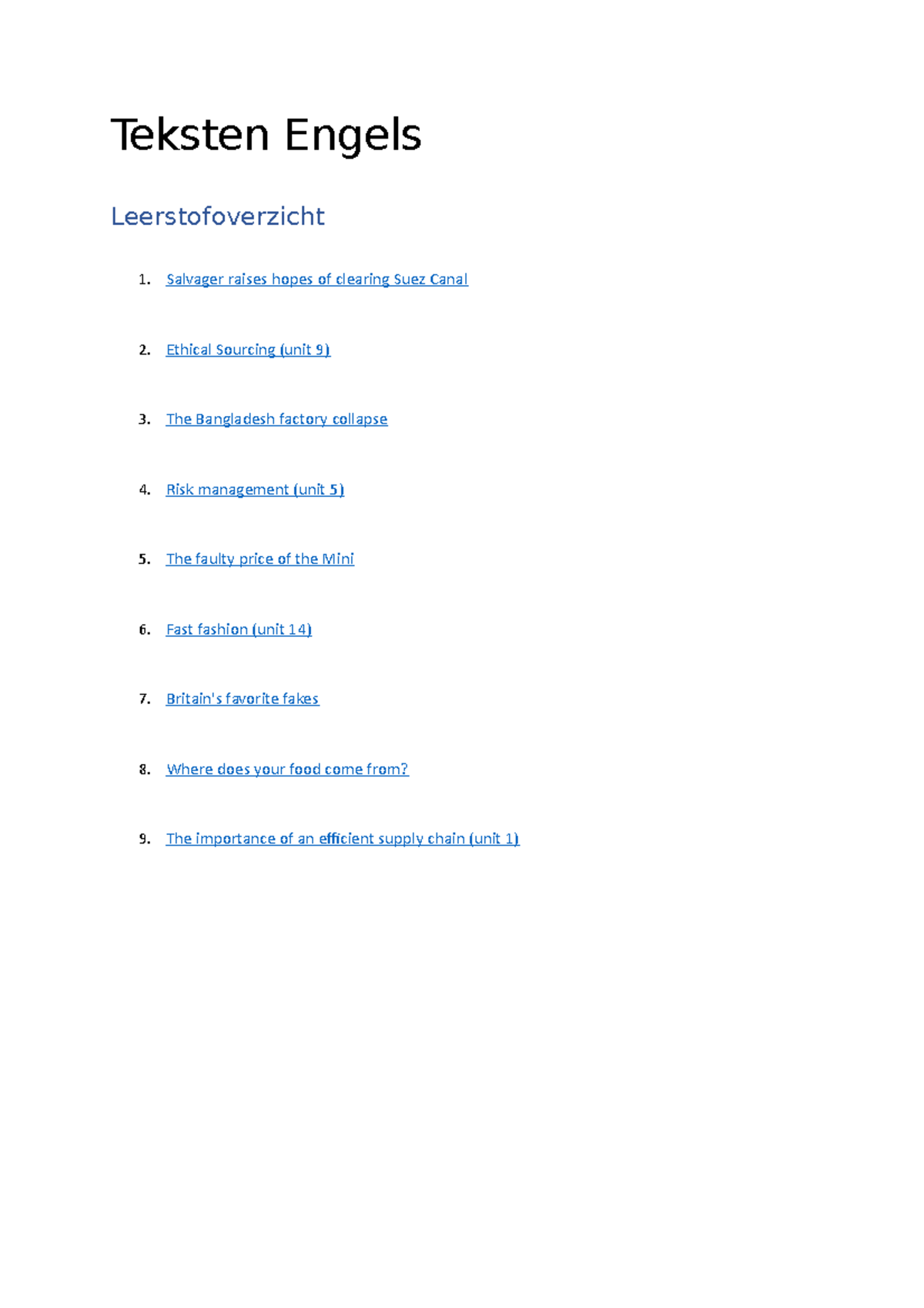 1 Pxlscm-Examen Engels - Teksten Engels Leerstofoverzicht Salvager ...