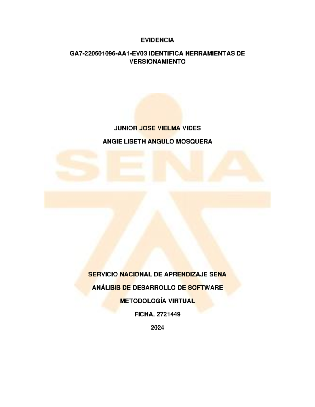 GA7-220501096-AA1-EV03 identifica herramientas de versionamiento - EVIDENCIA GA7- 220501096 ...