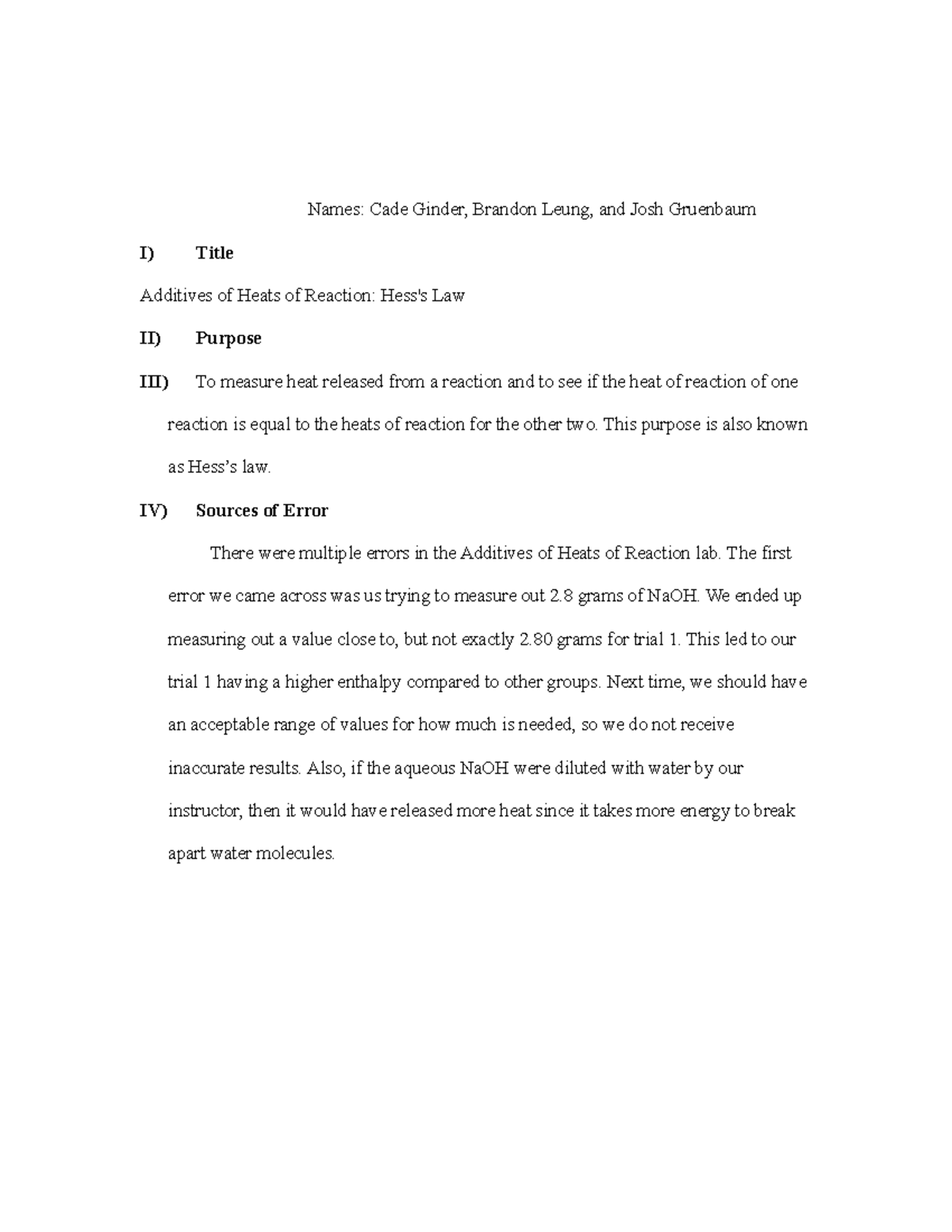 Lab Report A - Stuff - Names: Cade Ginder, Brandon Leung, and Josh ...
