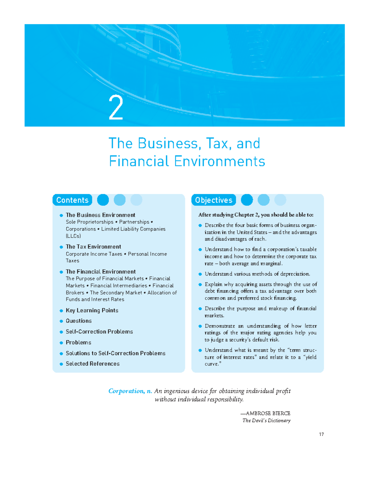 Chapter 2 The Business, Tax and Financial Environments - 2 The Business ...