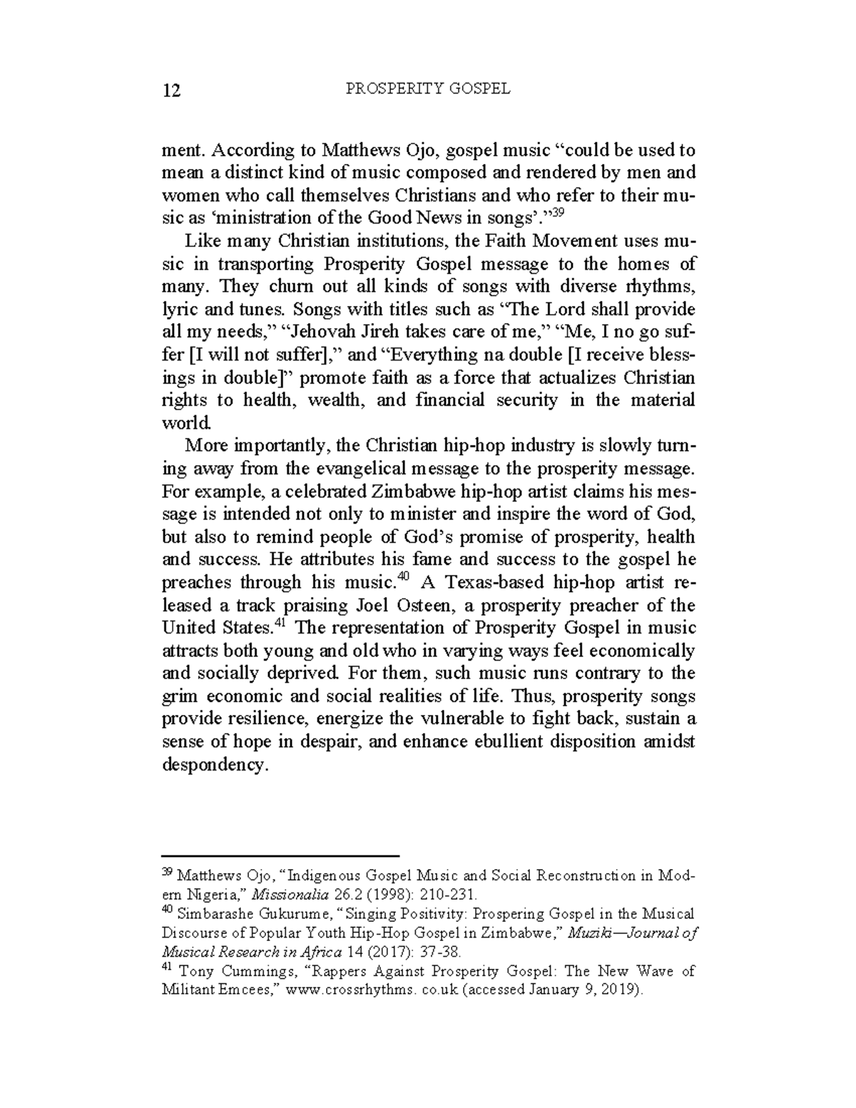 Overviewof Prosperity Gospel-15-20 - 12 PROSPERITY GOSPEL ment ...