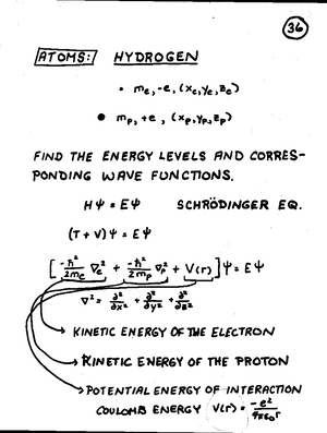 Oh2 - chemical notes - CME599 - Studocu