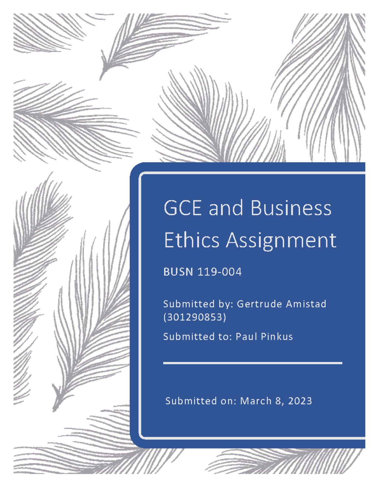 GCE & Business Ethics - wekbnq2lognlqnef - GCE and Business Ethics ...