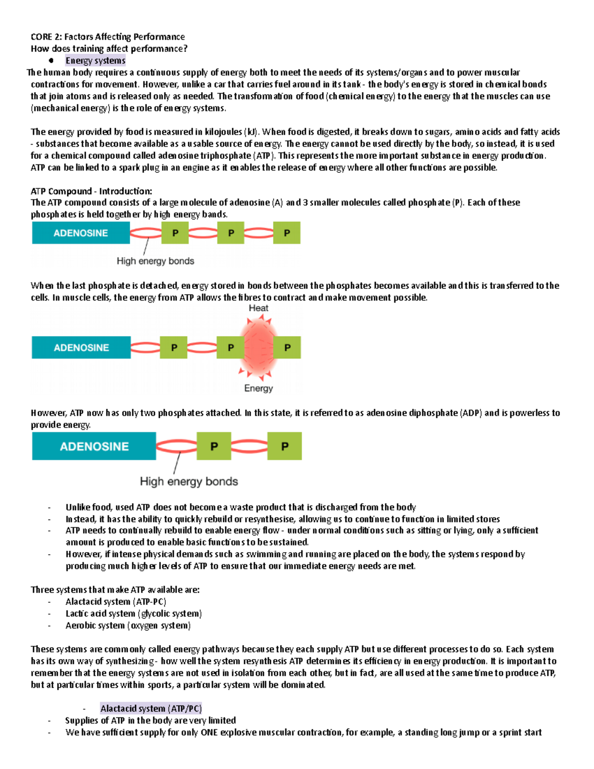 CORE 2 Factors Affecting Performance - CORE 2: Factors Affecting ...