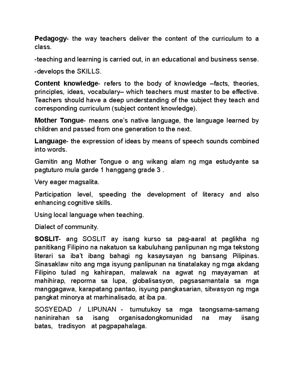 For intro Monday - ESSAYS - PEDAGODGY - Pedagogy- the way teachers ...