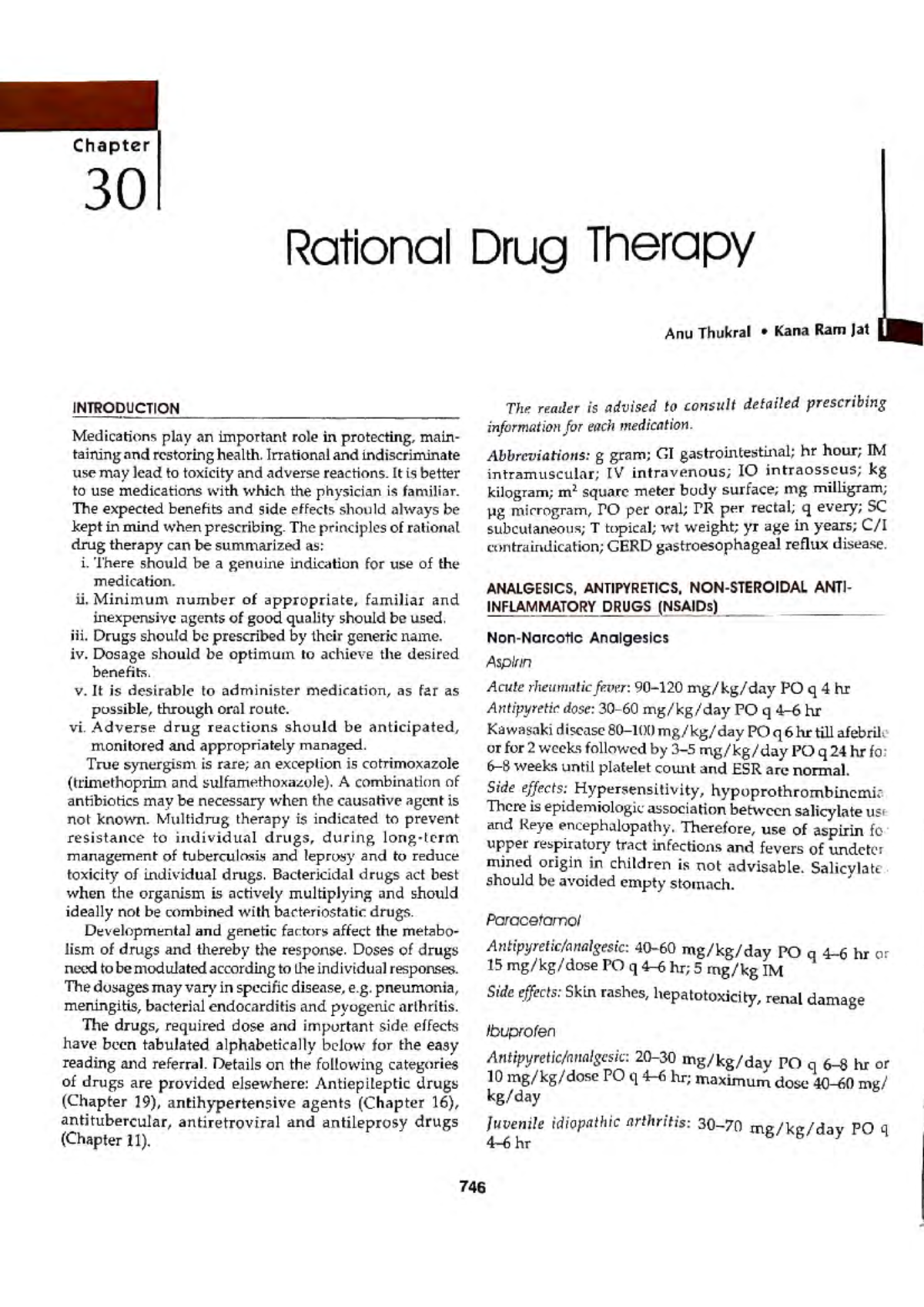 Rational Drug OP Ghai Paeds - Chapter 30 ####### Rational Drug Therapy ...