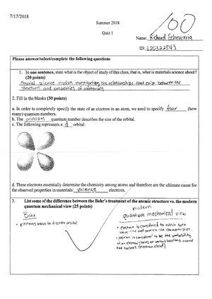 Lab Report 2 - Grade: A - MEEN 4319 Material Science Summer 2018 ...