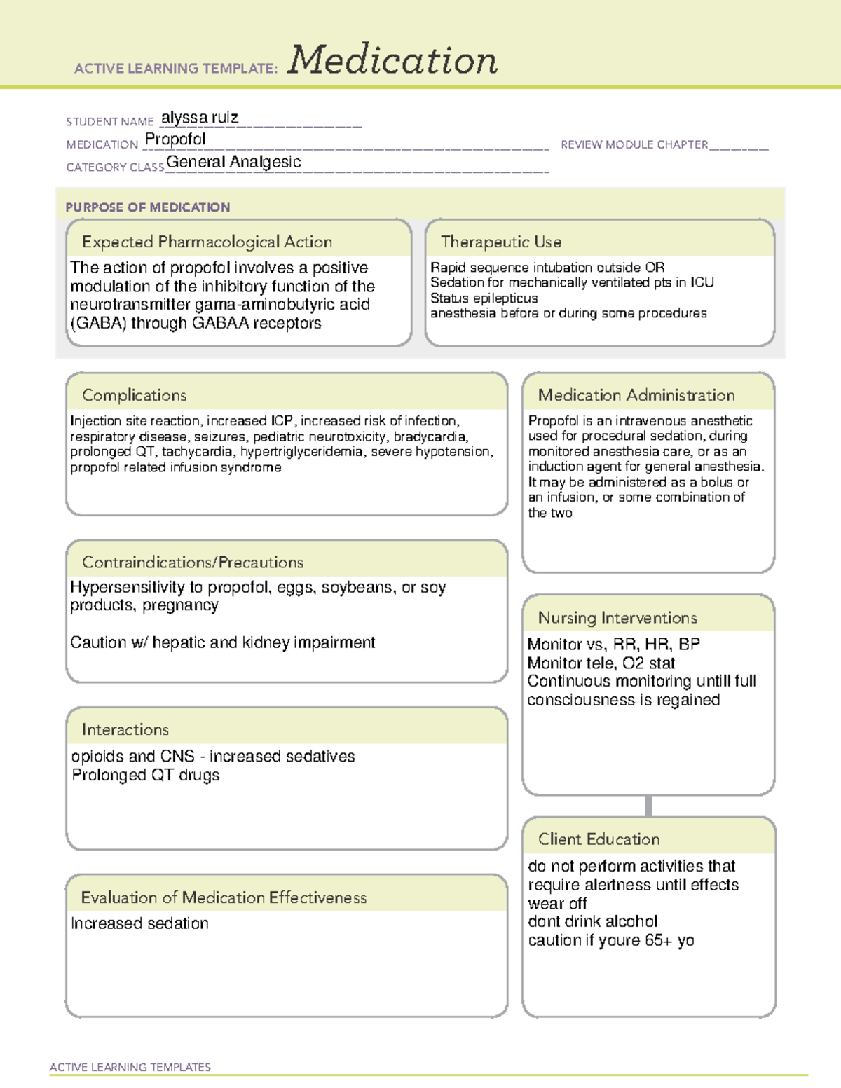 MSclinical 8Propofol - Mechanism of action, indications, adverse ...