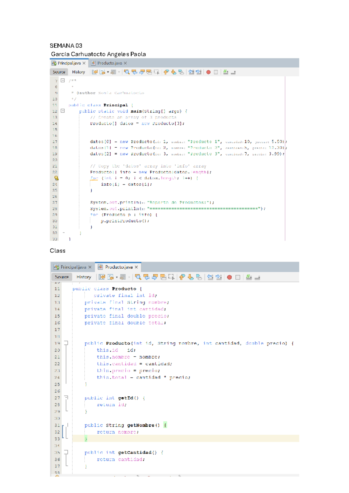 Semana 03 - DSSDDS - SEMANA 03 Garcia Carhuatocto Angeles Paola Class ...