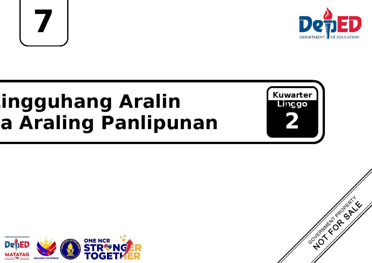 LE AP 7 Q1 Week2 Final - week 2 lesson plan grade 7 - 7 Panlipunan ...