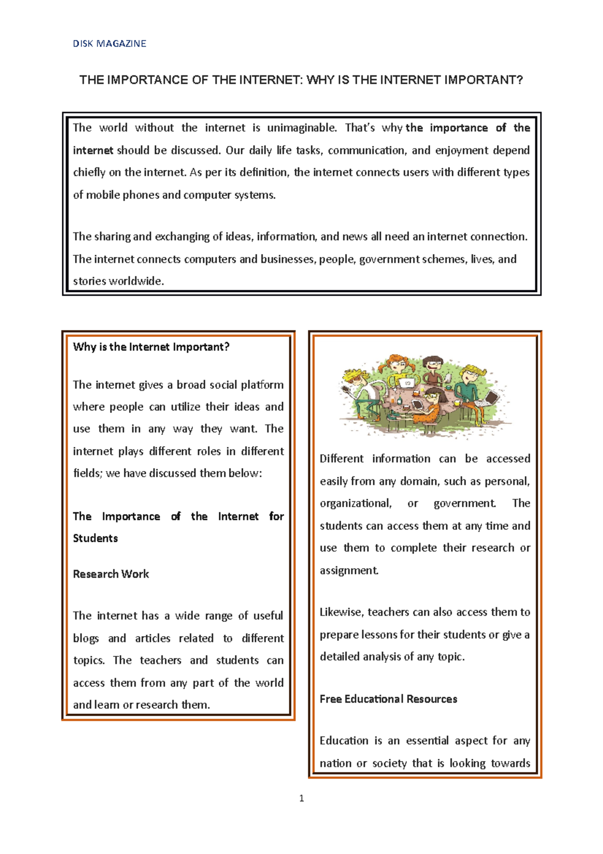 THE Importance OF THE Internet - THE IMPORTANCE OF THE INTERNET: WHY IS ...