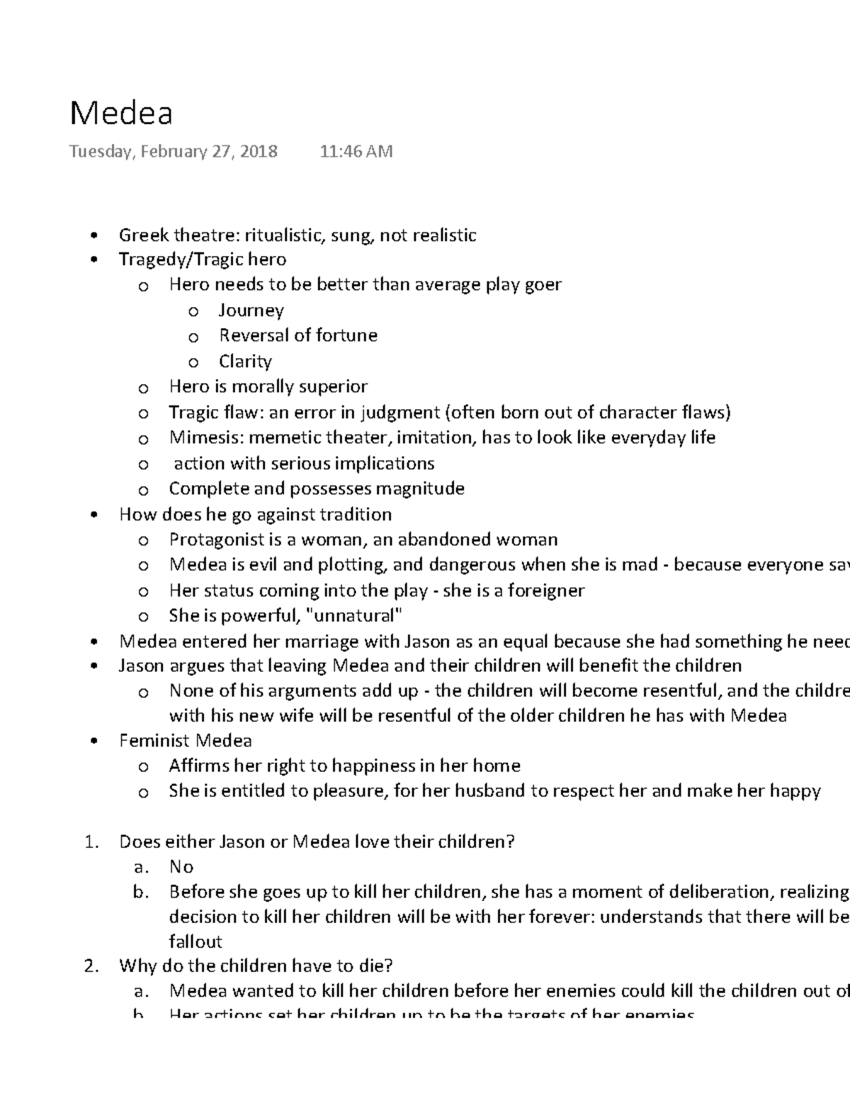 Medea - notes - Warning: TT: undefined function: 32 Greek theatre ...