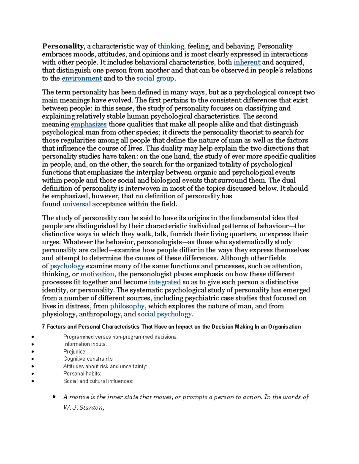 Personality MBA - This gives you Person View On Marketing - Personality ...