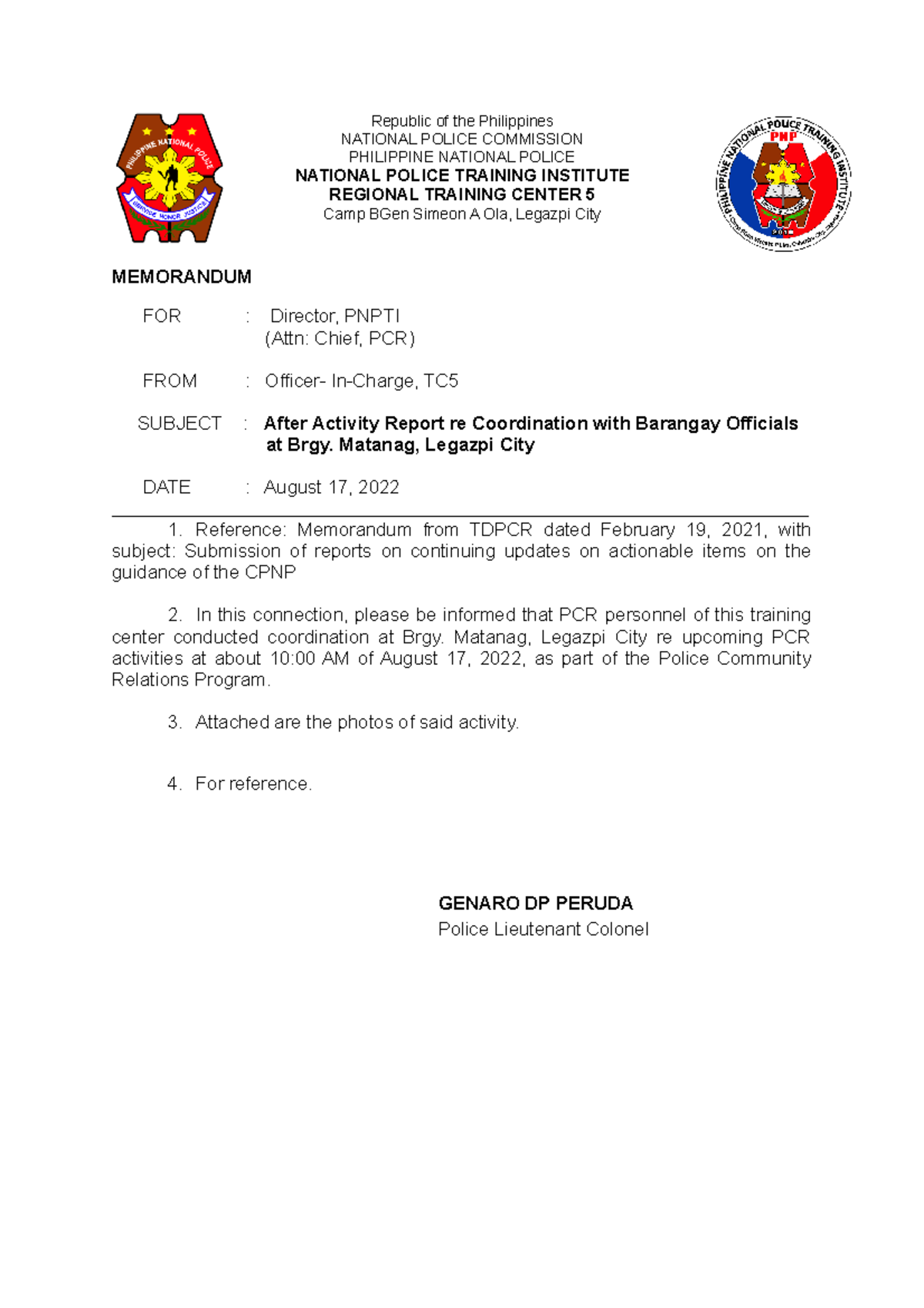 Aar - dsbsbsbsbsdsbssbdsdsbbds - Republic of the Philippines NATIONAL ...