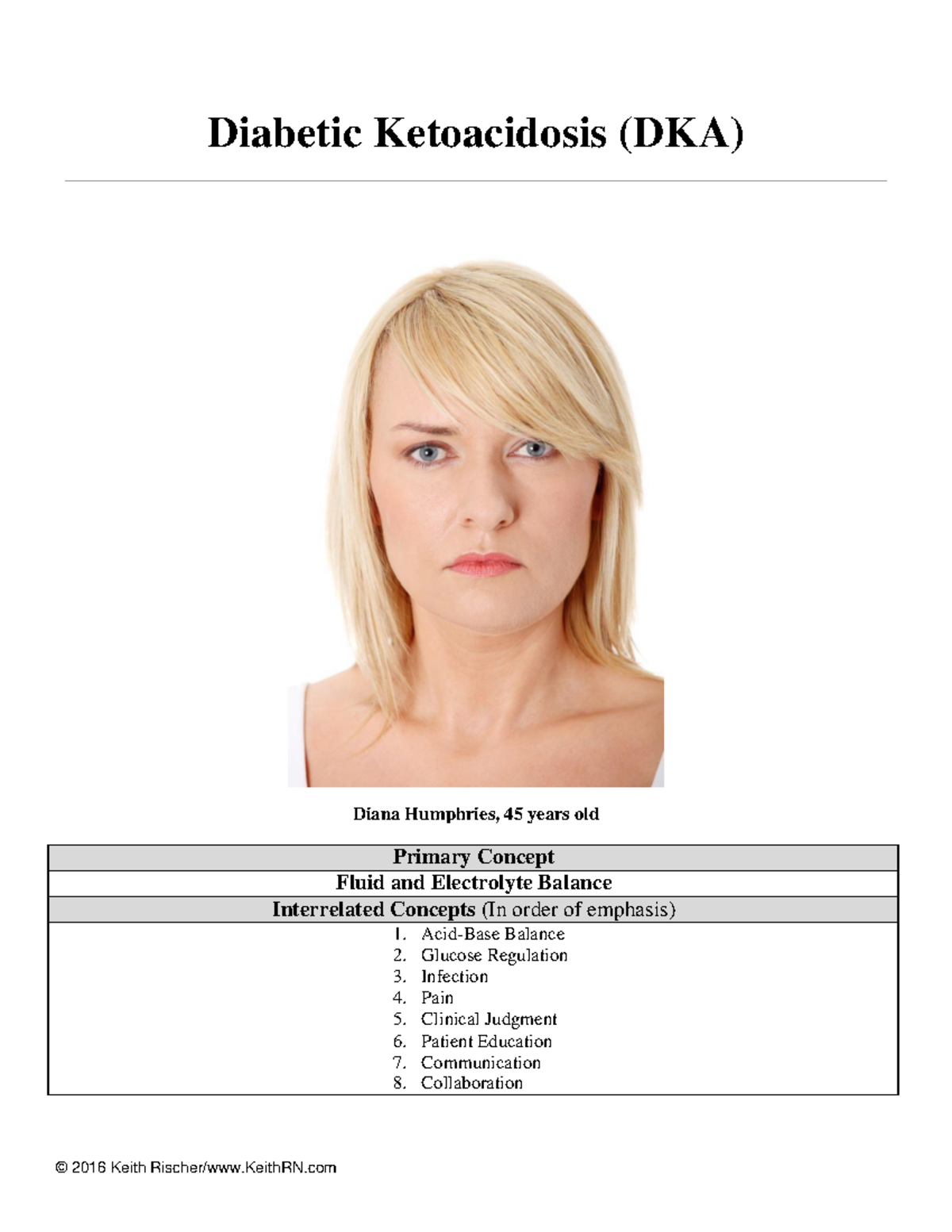 ^ Adult 1 - Electrolyte Case Study - Diabetic Ketoacidosis (DKA) Diana ...