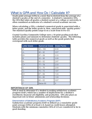 What is GPA and How Do I Calculate It - A student’s cumulative GPA, the ...