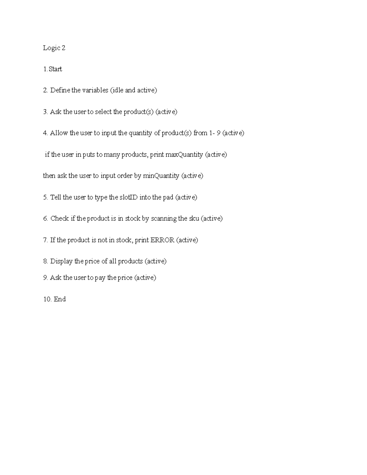 Logic 6 Syed Tabish Rahman Pseudocode Logic 2 1 2 Define The