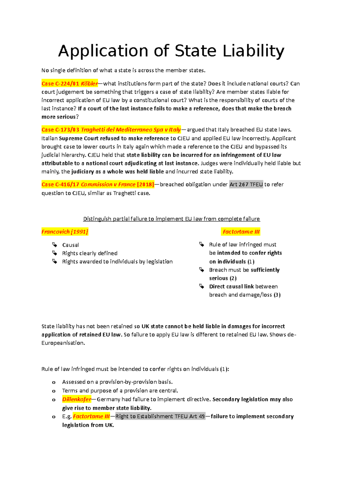 L4-Application of State Liability - Application of State Liability No ...