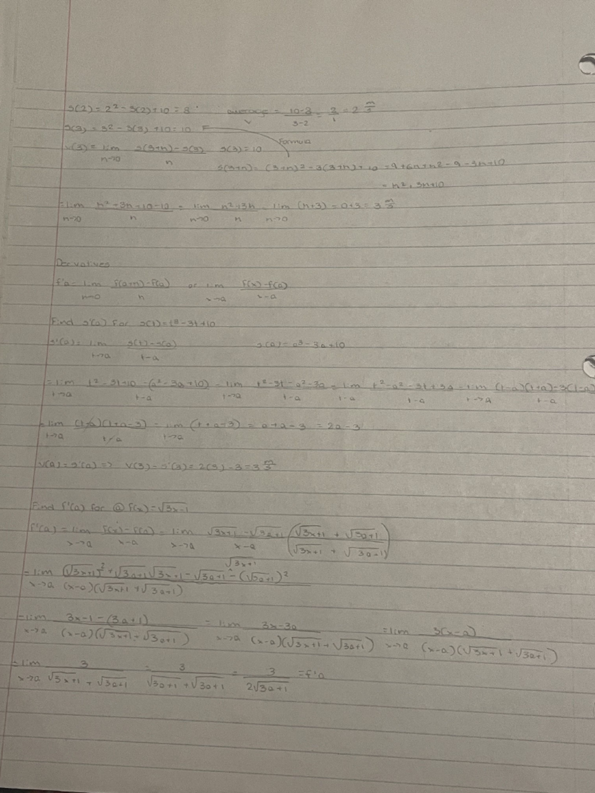 IMG-2449 - Work from Calculus 1 class - MAC 2311 - Studocu