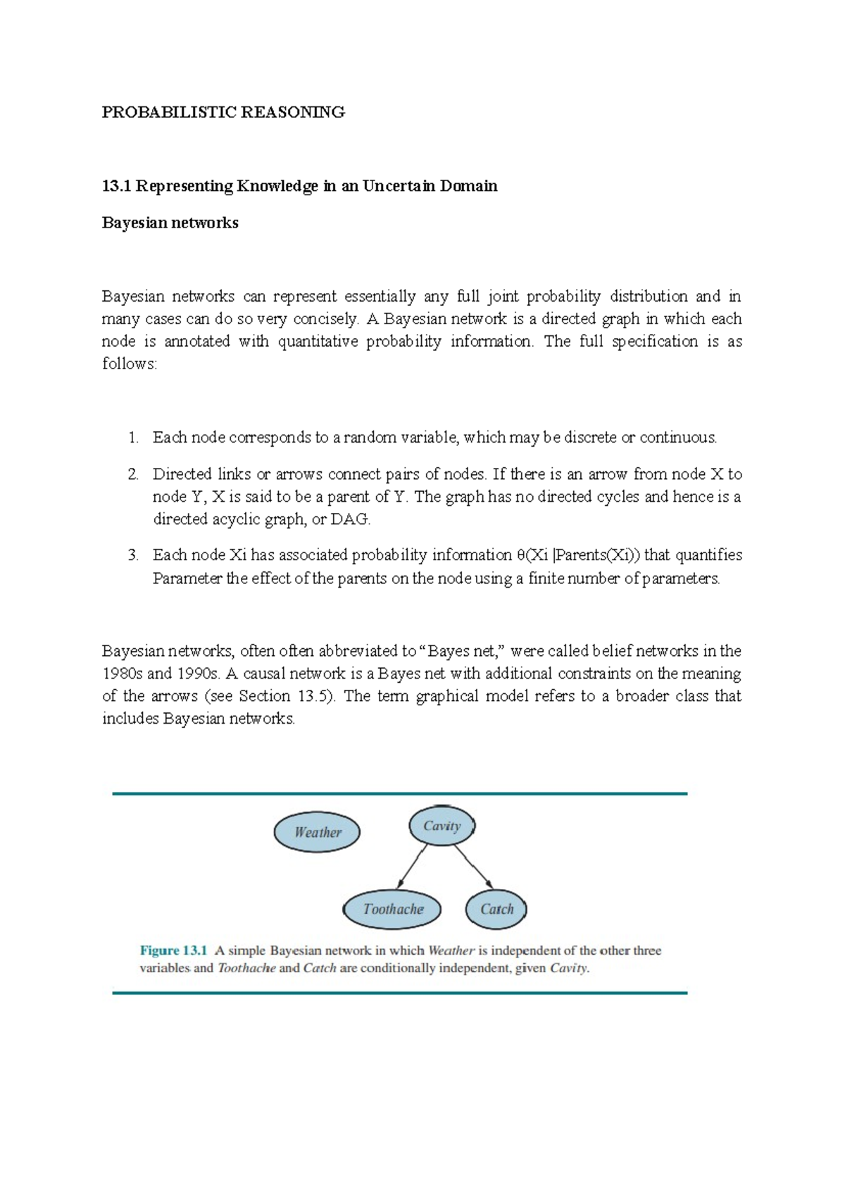 18865- Probabilistic Reasoning - PROBABILISTIC REASONING 13 ...