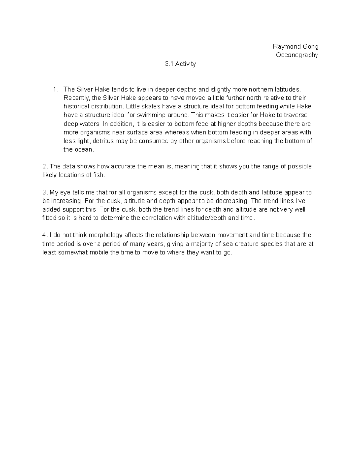 3.1 Activity Oceanography Lab - Raymond Gong Oceanography 3 Activity 1 ...