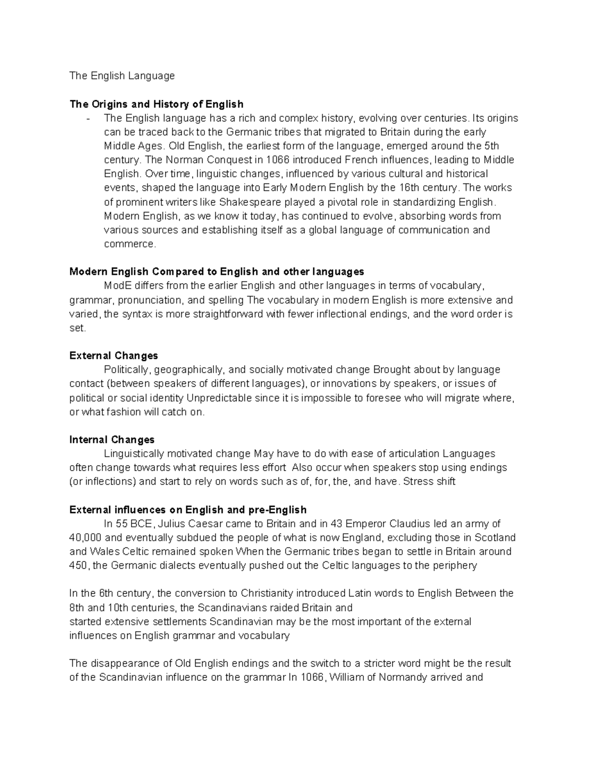 1The-English-Language - The English Language The Origins and History of ...