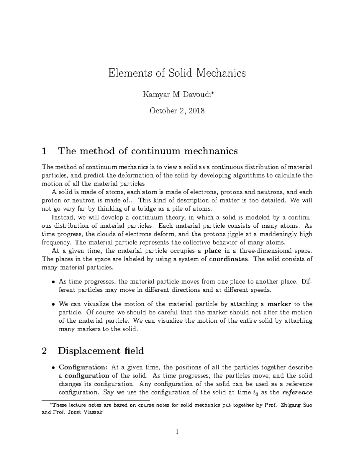 Elements Solid Mechanics - Elements of Solid Mechanics Kamyar M Davoudi ...