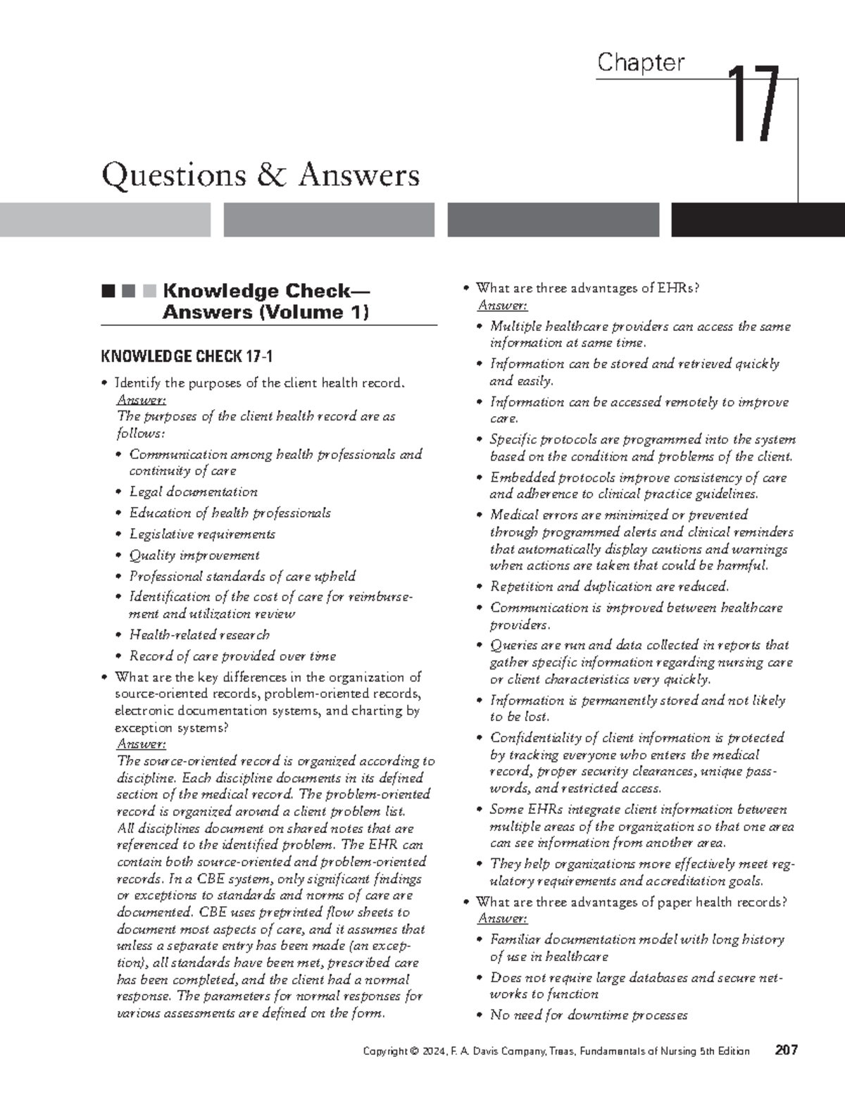 Documenting (Chapter 17) - Knowledge Check— Answers (Volume 1 ...