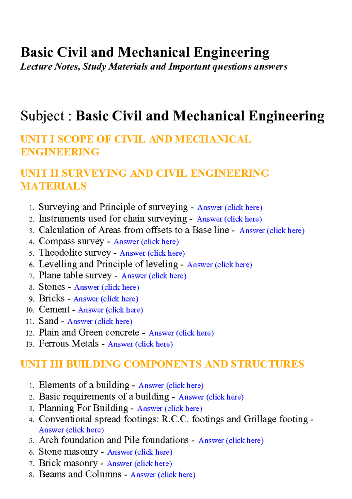 Basic Civil and Mechanical Engineering - C. footings and Grillage ...