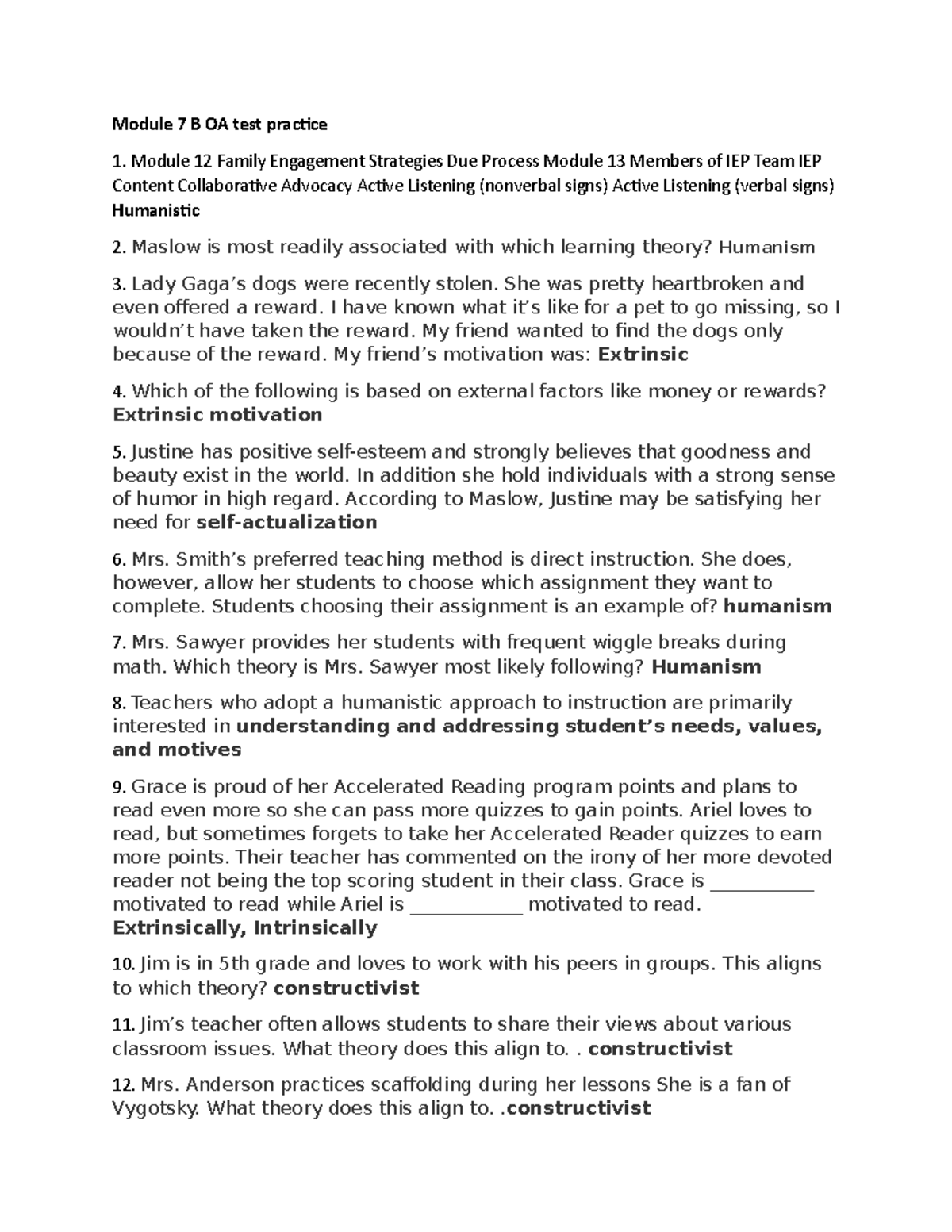 Module 7 B OA practice test - Module 7 B OA test practice Module 12 ...