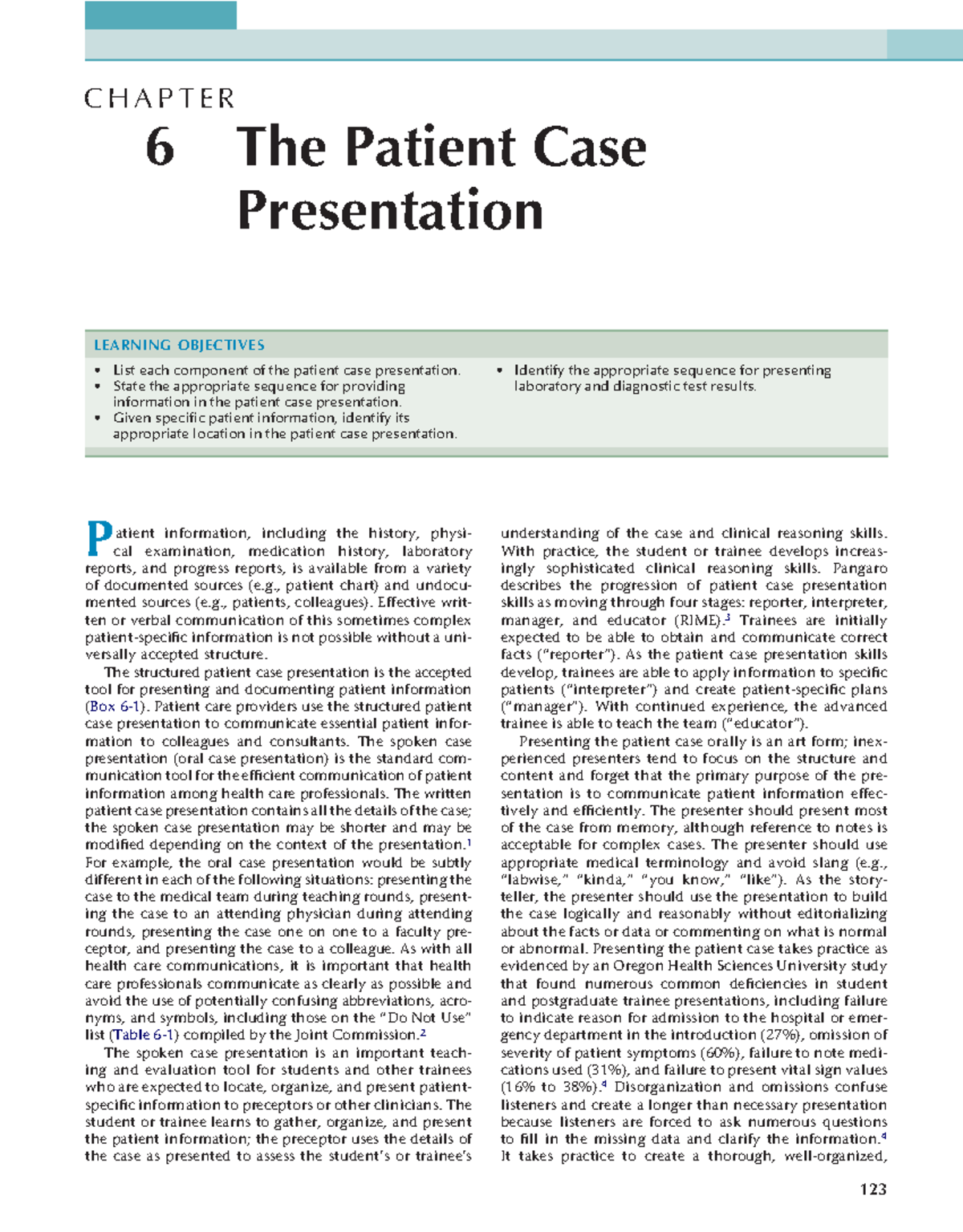 Patient Case - câu hỏi lâm sàng - 123 P atient information, including ...