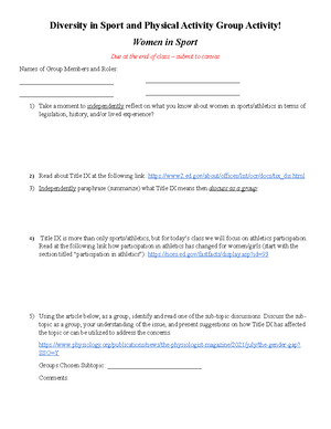 Fitness and Health Chapter 1 Reading - Understanding Fitness and ...