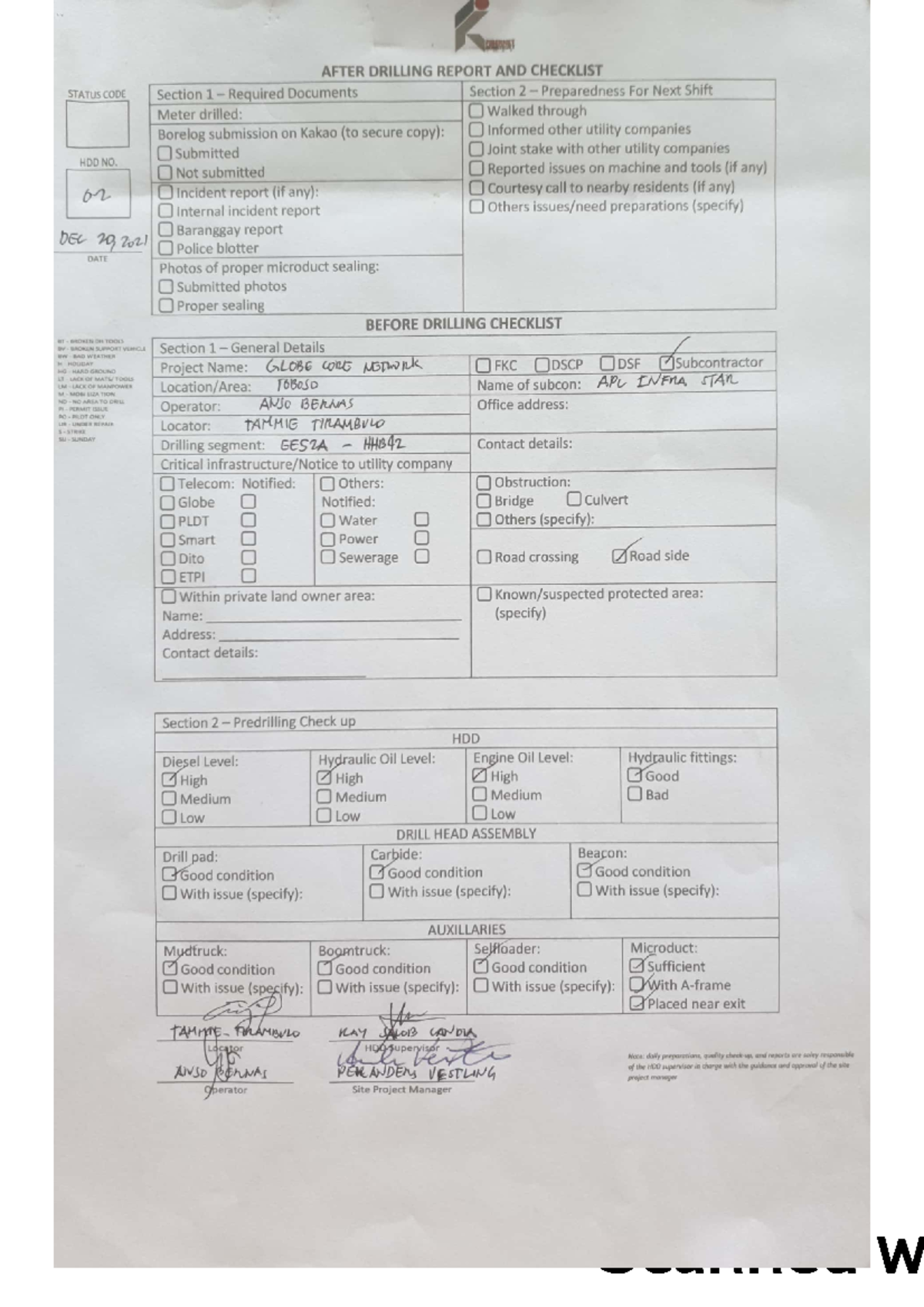 Checklist and Borelog - Civil Engineering Technology - Studocu