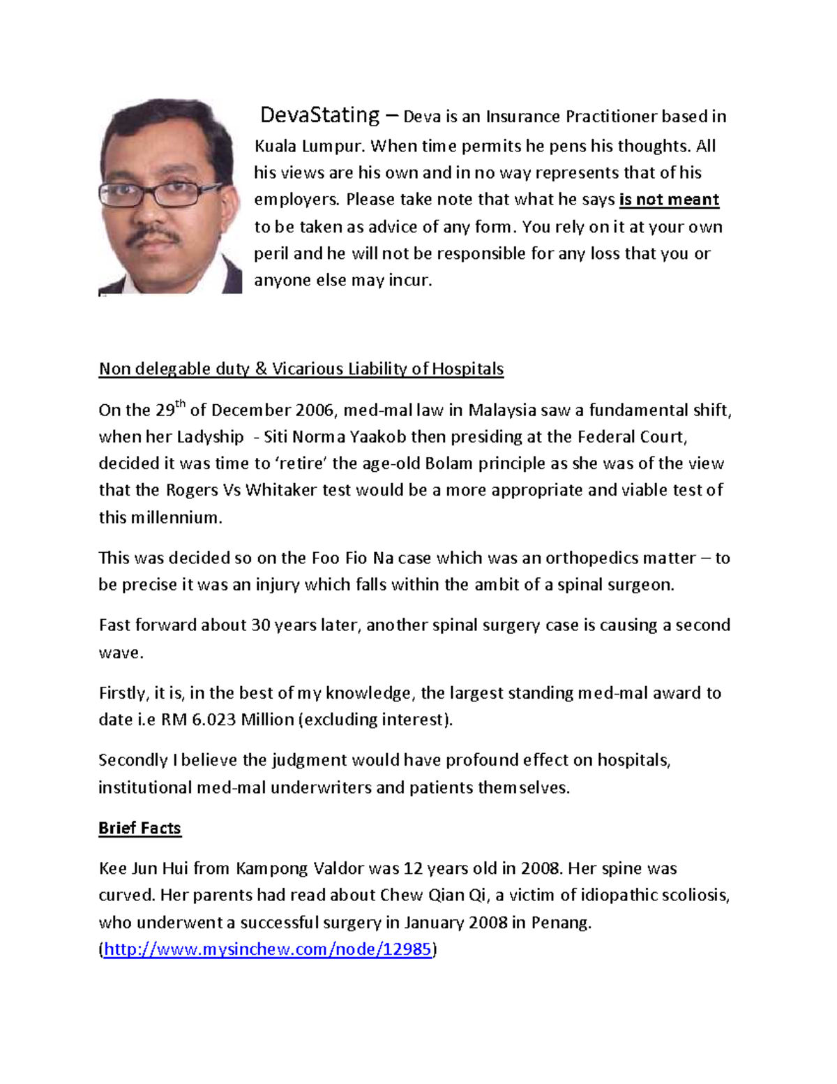Deva Stating - DevaStating – Deva is an Insurance Practitioner based in ...