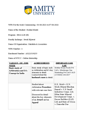 Final NTCC Report - SUMMER INTERNSHIP PROJECT TITLE: MACAWBER BEEKAY ...